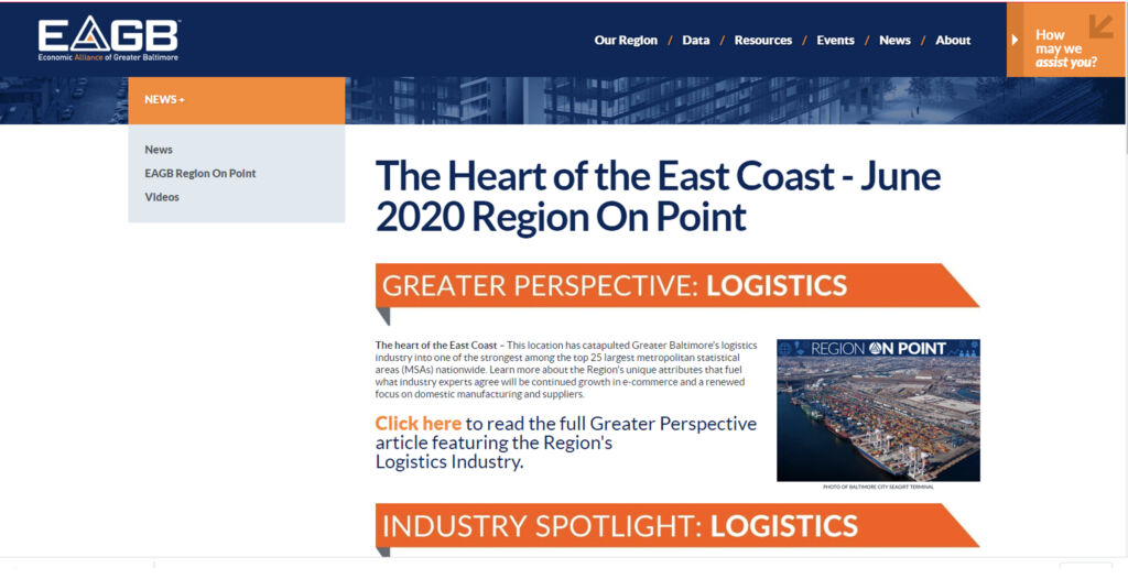 Tradepoint Atlantic Industry in Motion East Coast Port and Logistics Center